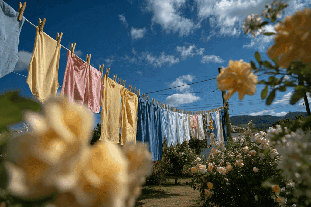 Installer une corde à linge dans votre jardin : nos conseils
